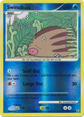 1x Swinub - 123/146 - Common - Reverse Holo Moderately Played Pokemon ...