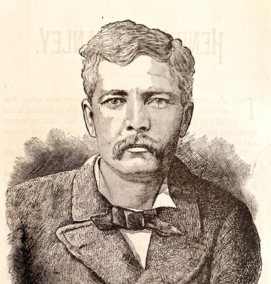 Henry Stanley Portrait 1890 Wood Engraving Victorian Stanley In Africa ...