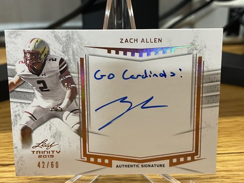 2019 Leaf Trinity Bronze Zach Allen Auto /60 | eBay