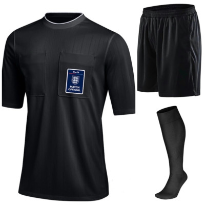 Football Referee Kit : Jersey + Shorts + Socks + County or FA badge ...