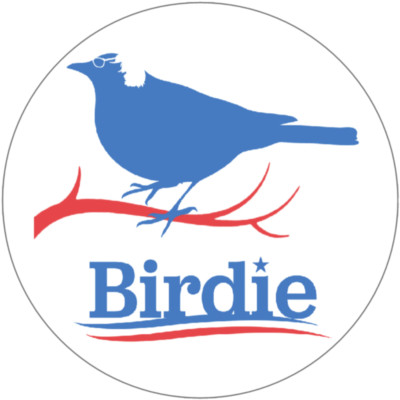 Birdie - Bernie Sanders Bird Democrat - 100 Pack Circle Stickers 3" x 3 ...