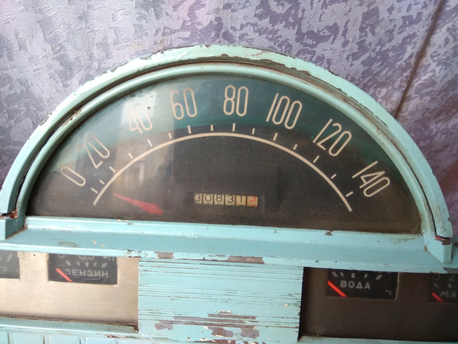 RARE old Volga GAZ 21 Vintage Soviet USSR Original Speedometer ...