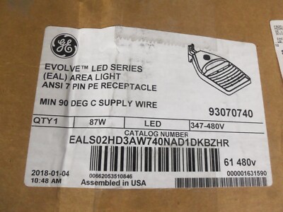 NEW GENERAL ELECTRIC EVOLVE LED SERIES (EAL) LIGHT ANSI 7 PIN PE ...
