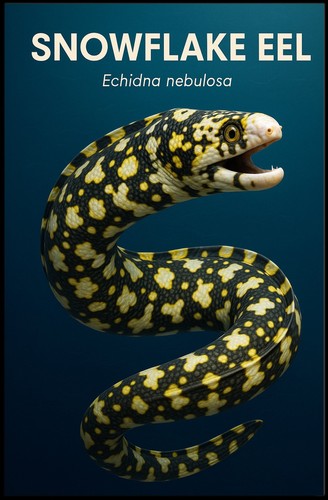Snowflake Eel Poster | eBay