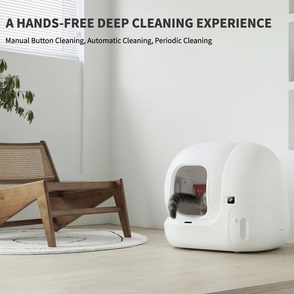 PETKIT PuraMAX Self Cleaning Automatic Cat Litter Box 76L For Multiple ...