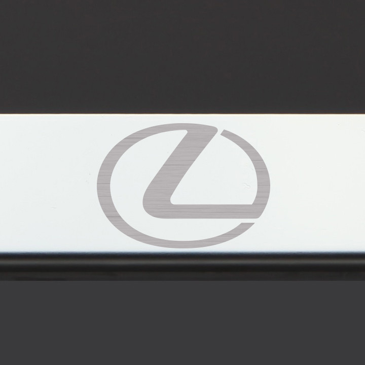 T304 SS Chrome Polished Lexus Logo Laser Etched Engraved license Plate ...