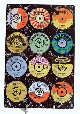 Ska Reggae Metal Sign, Trojan Reggae Rocksteady Records Sign, Scooter ...