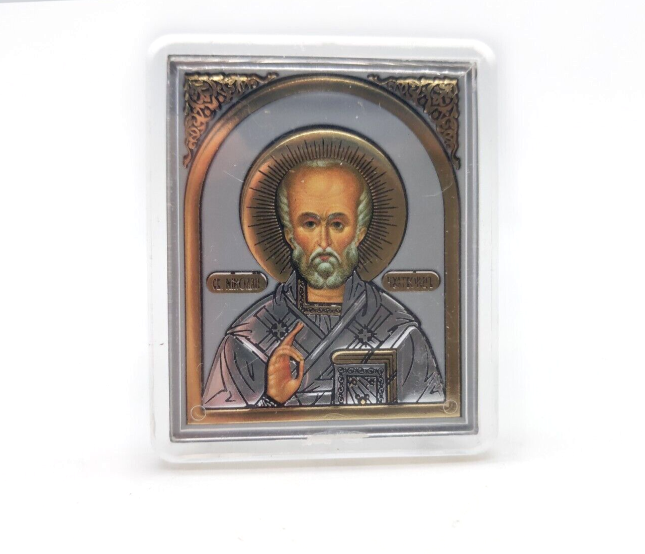 Set of 8 Icons Orthodox for Car Home with a sticker 6x5 cm | eBay
