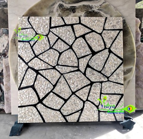 24 Inch Marble Coffee Table Top Mother Of Pearls Random Inlay Art Home ...