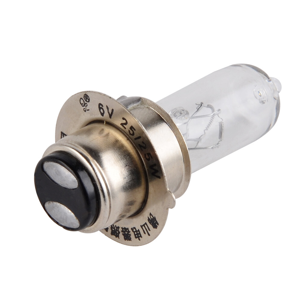 Dual Filament Headlight Bulb Clear 6 Volt 25W For Honda XR250 XR250R ...