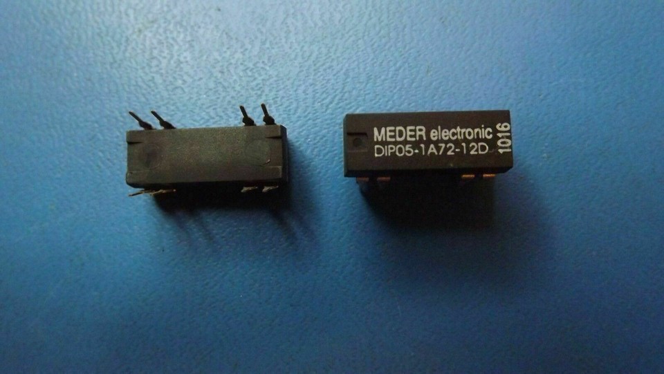(2PCS) DIP05-1A72-12D MEDER Reed Relay, 1 Form A, SPST-NO, 5V Molded ...