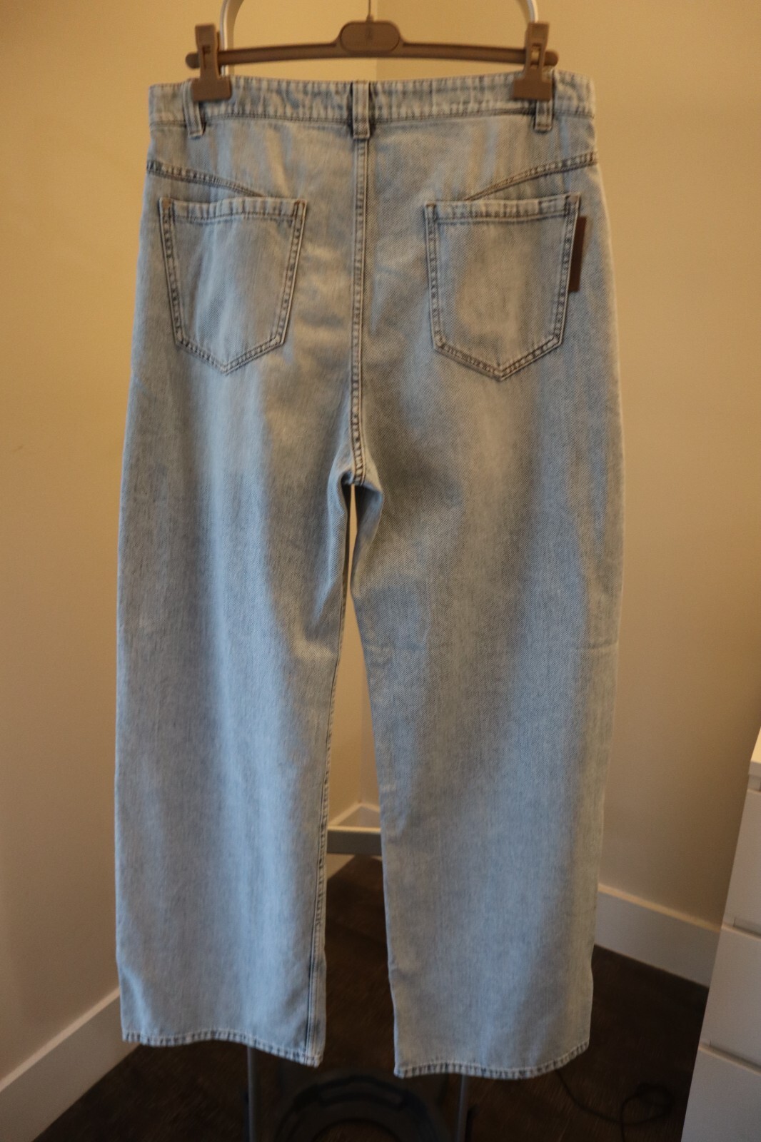 Brunello Cucinelli Jeans Light Blue Denim Wide Leg Current Collection ...
