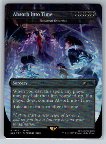Absorb into Time FOIL Final Fantasy Secret Lair Magic the Gathering MTG ...
