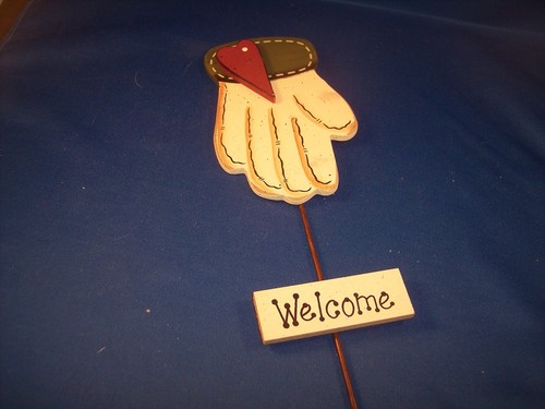 Primitive Garden Welcome Pick NEW | eBay