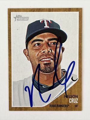 Nelson Cruz Autographed 2011 Topps Heritage #42 In Person N443 | eBay