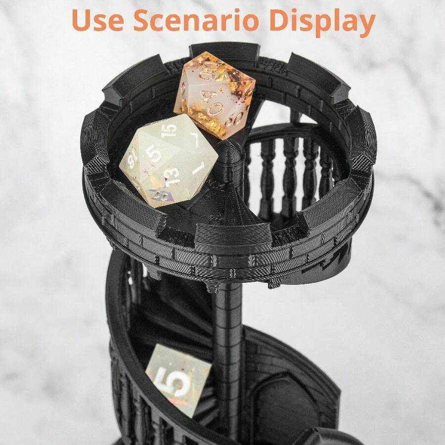 Dice Tower Castle And Tray Dice Rolling Tower For Dungeons And Dragons ...