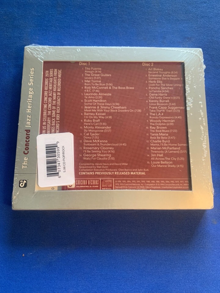 The Concord Jazz Heritage Series Sampler (2-CDs)….. BRAND NEW & FACTORY ...