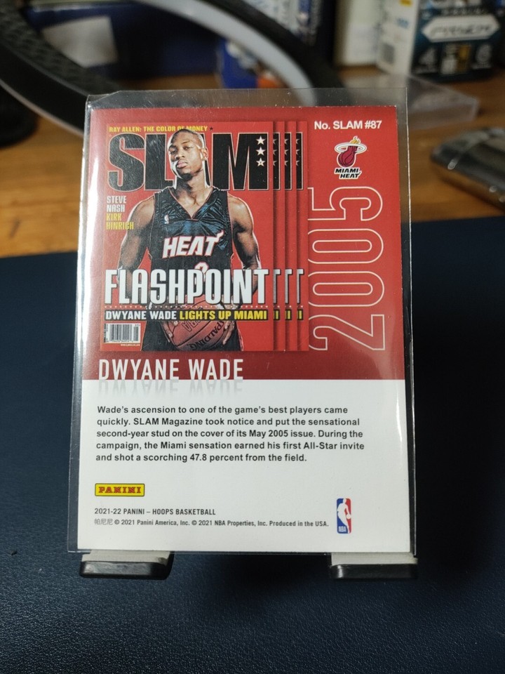 2021-22 Panini Hoops Dwayne Wade SLAM Flashpoint Insert #SLAM #87 Miami ...