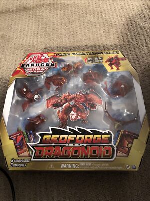 Bakugan Geoforge Dragonoid, 7-In-1 Includes Exclusive True Metal ...