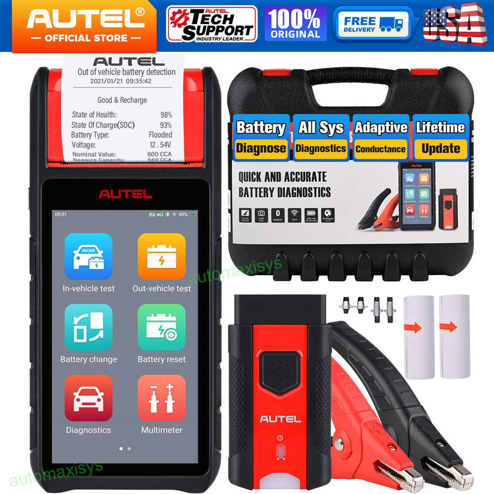 2025 Autel Battery Tester MaxiBAS BT608 OBD2 All System Diagnostic ...