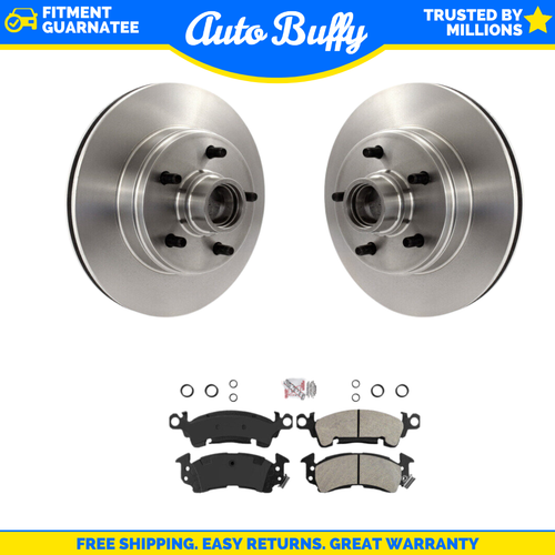 Front Disc Brake Rotors Integrally Molded Pad Kit For Chevrolet Astro ...