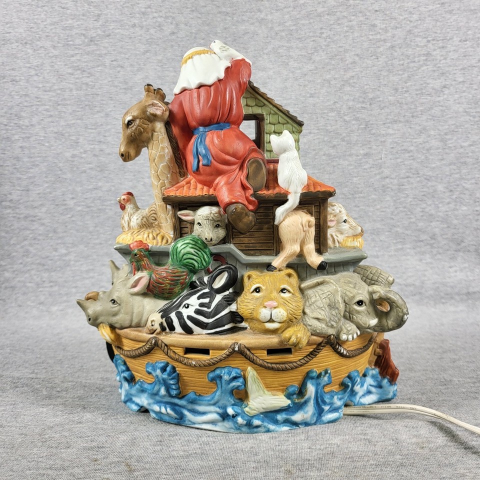 Noah's Ark Light Up Decor Night Light Baby's Room Colorful Animals 6 Ft ...