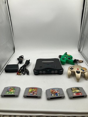 Nintendo 64 Console Bundle W/ 2 Controllers & 4 Games Please Read | eBay