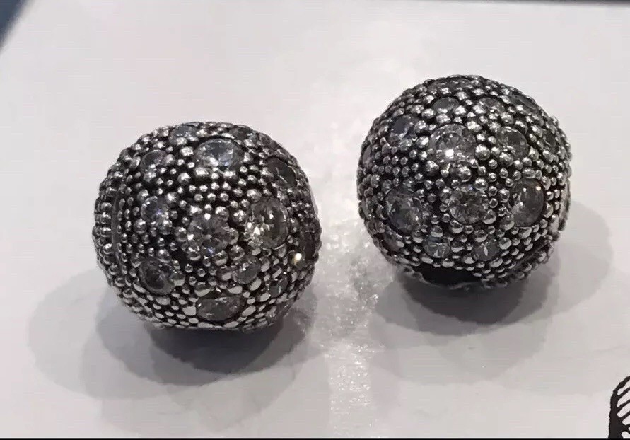 AUTHENTIC PANDORA COSMIC STAR CLIPS STERLING SILVER PANDORA RETIRED ...
