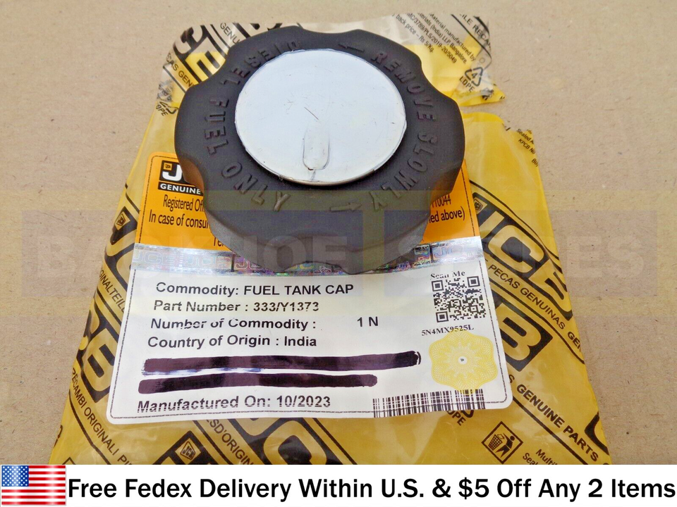 JCB PARTS - GENUINE JCB DIESEL TANK CAP LOCKABLE (PART NO 333/Y1373) | eBay