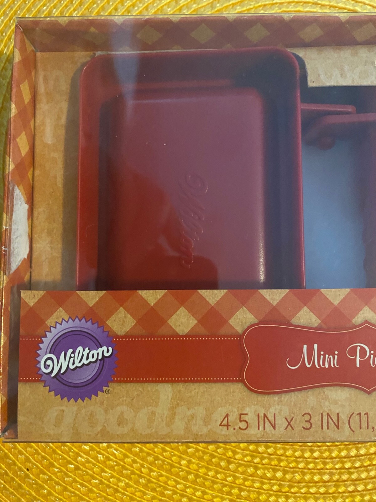 Wilton 2 Red Mini Rectangle Pie Press Pastries Appetizer Filled ...
