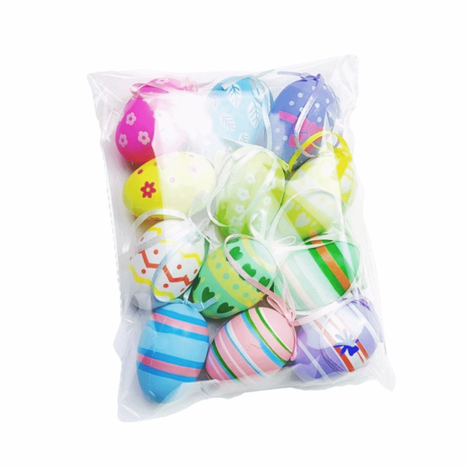 12Pcs/Set Easter Egg Easter Hand Painted Egg Happy Easter | eBay Australia