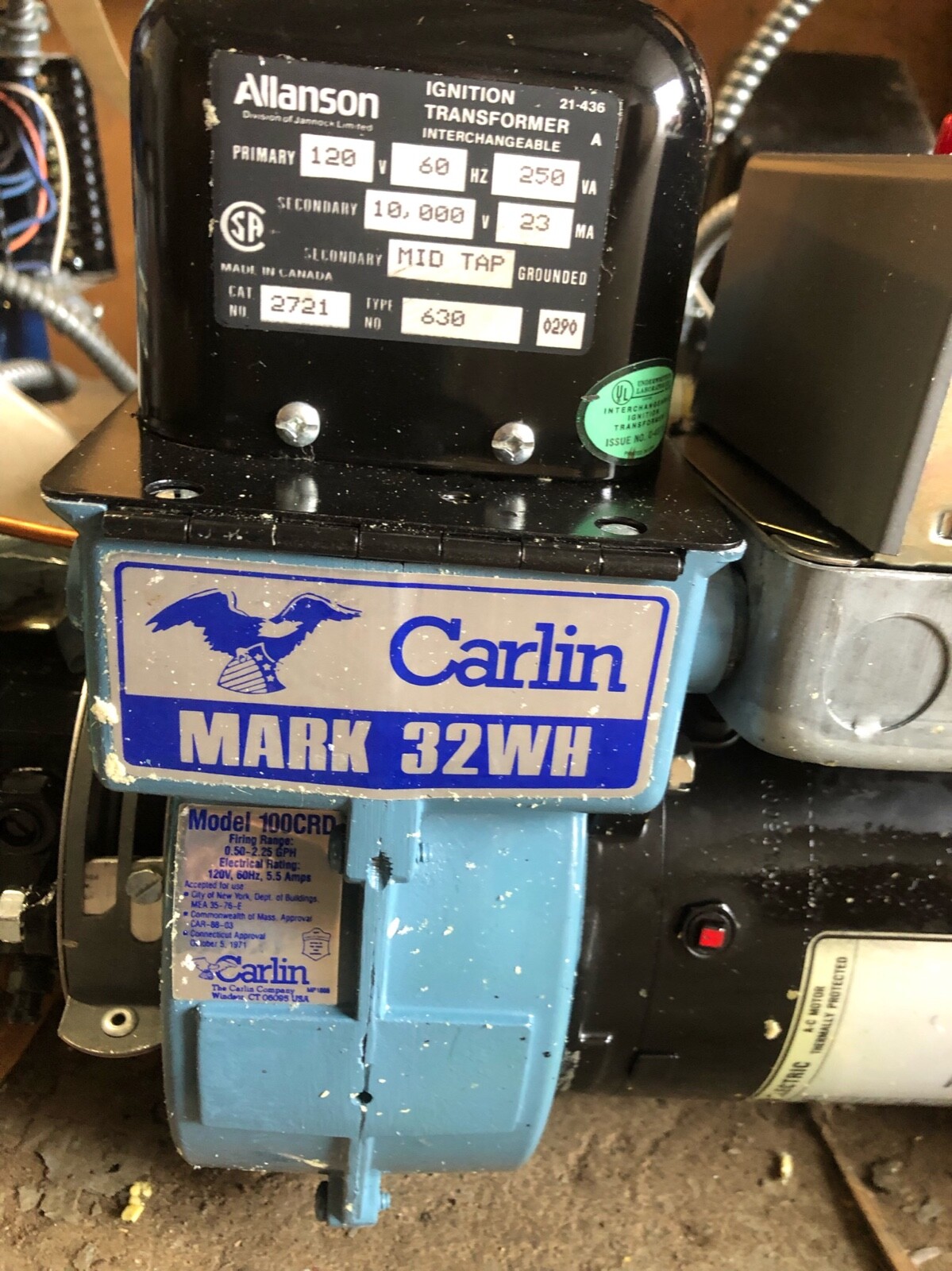 Carlin Mark 32 WH 100CRD Oil Burner | eBay