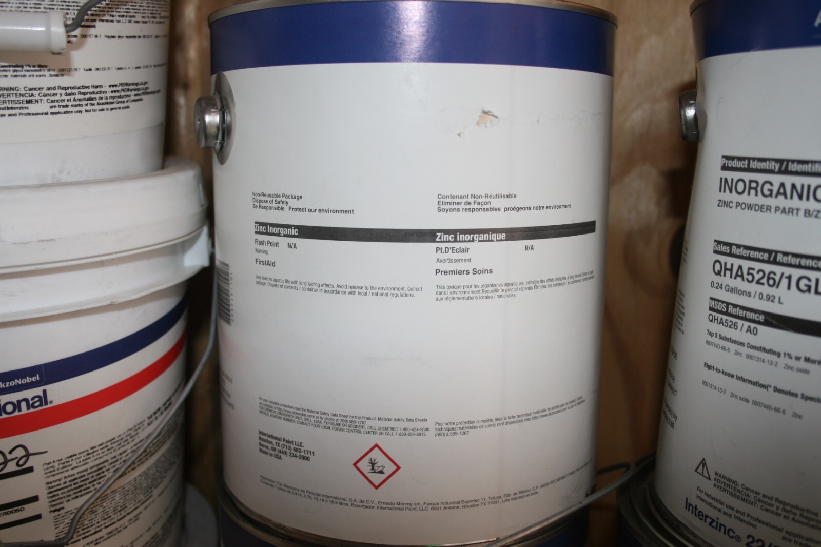 AkzoNobel Inorganic Zinc Powder Part B QHA526 1GL - 0.24 Gal/0.92 L | eBay