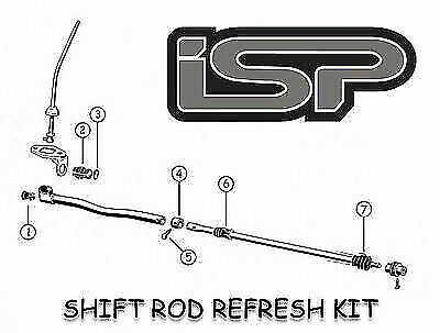 VW TYPE 2 BUS 1966 / 1967 SHIFT ROD BUSHING REFRESH KIT KOMBI MICROBUS ...