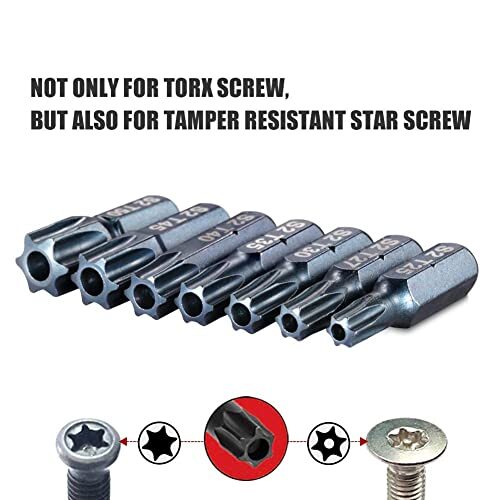 ARUCMIN 16-Piece Security Torx Bit Set T5-T50, Tamper Resistant Star ...