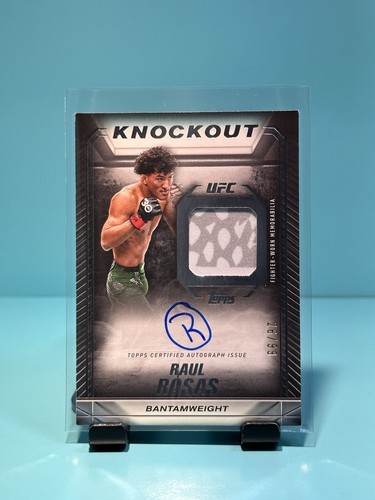 2024 Topps UFC Knockout Raul Rosas Mem Patch Auto /99 Bantamweight #KAR ...