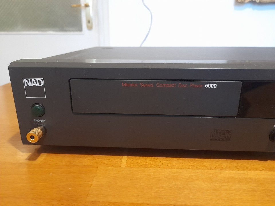 NAD 5000 Monitor Series CD Player | Hi-Fi | Gray | Raw Cable Speaker ...