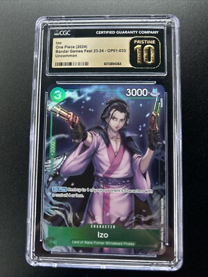 ONE PIECE Battle Rare OP01-033 UC - Izo - CGC Pristine 10 - POP 2 | eBay