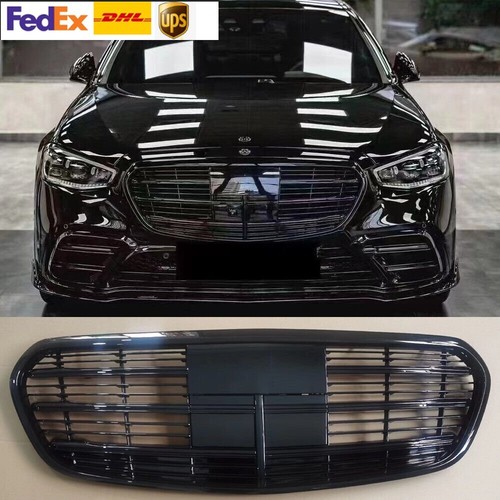 Black Front Racing Facelift Grill For Mercedes-Benz W223 S450 S500 S580 ...