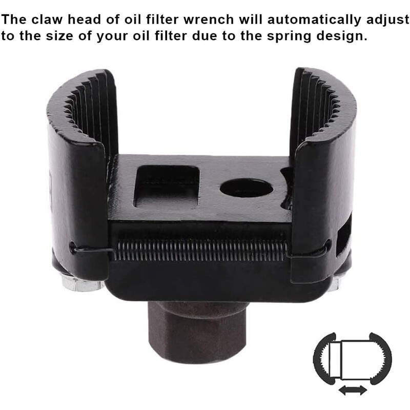 Adjustable Oil Filter Wrench Set for 60mm-80mm/80mm-105mm Removal Tool ...