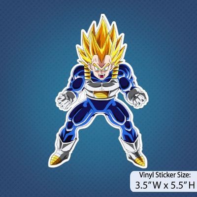 Dragon Ball Z / Vegeta / Version C / Decal / Vinyl Sticker | eBay