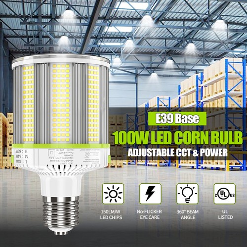 LED Corn Light Bulb 100W/80W/60W 4500K/5000K/5700K E39 Mogul Base ...