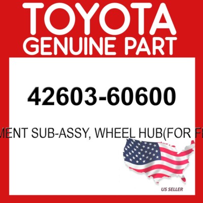 Toyota Genuine 42603-60600 Ornament Sub-Assy Wheel Hub For Front ...