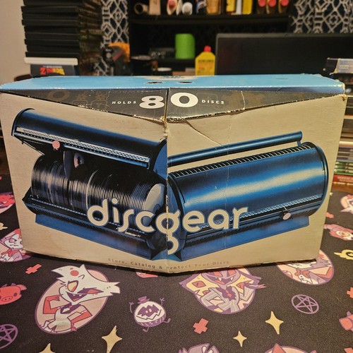 DISCGEAR 80 CD DVD VIDEO GAME ORGANIZER, HOLDER, BLACK VTG Y2K 2000s | eBay
