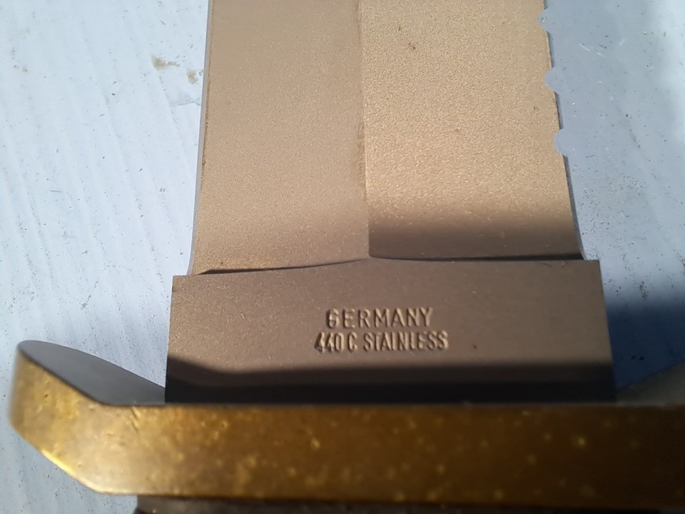 Rex Applegate Fairbairn Boker Solingen Fixed Blade Combat Knife w ...