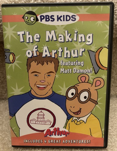 PBS Kids The Making of Arthur DVD 4 Episodes Matt Damon DW Cartoon TV ...