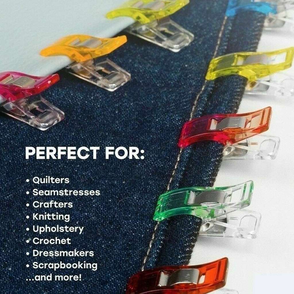 50/100PCS DIY Clips Clamp for Craft Quilting Sewing Knit Crochet ...