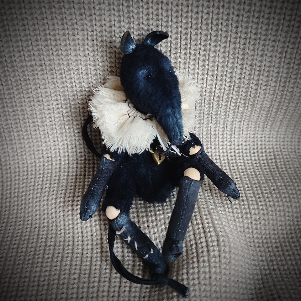 Creepy rat. Collectible creepy doll rat. Gothic rat figurine. | eBay