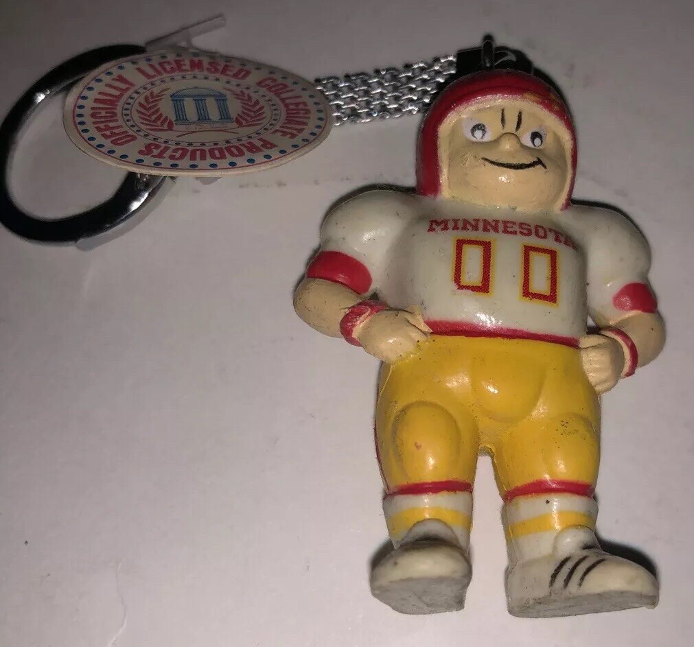 MINNESOTA UNIVERSITY Lil' Sports Brat Keychain Player Figure Football ...