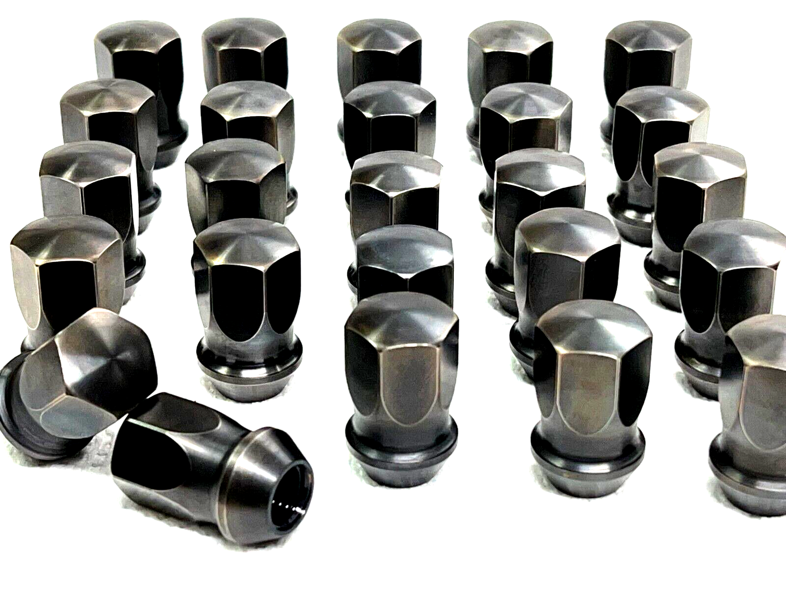 Black Titanium Lug Nut M12 x 1.5 Closed End HEX 19 60 Degree Seat 20pcs ...
